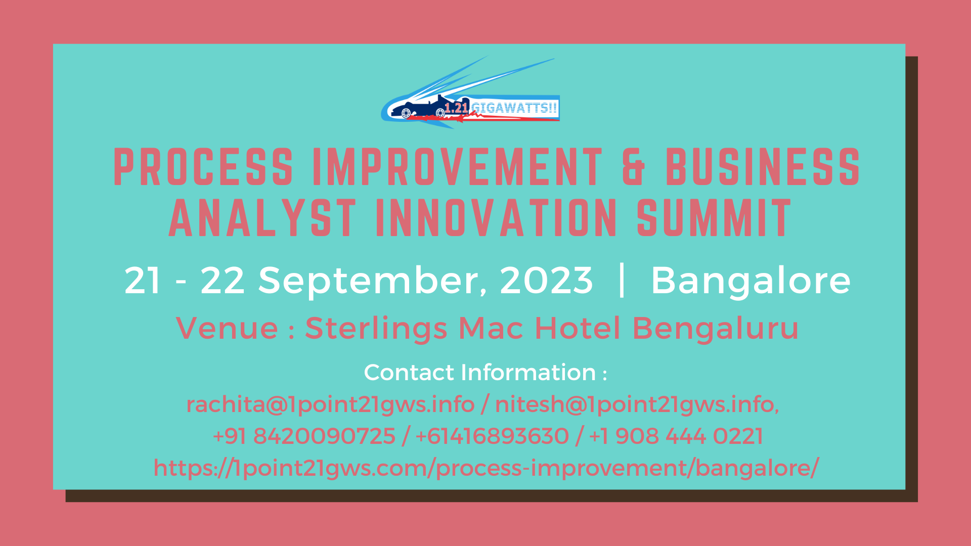 Process Improvement & Business Analyst Innovation Summit, Bangalore
